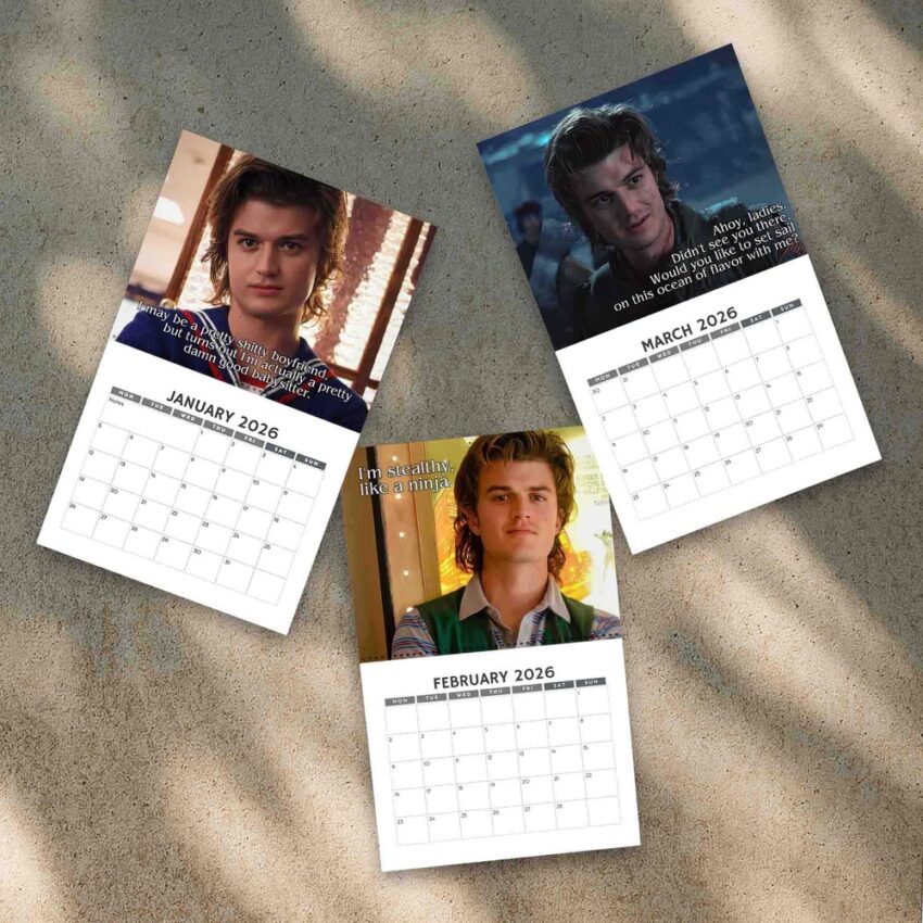 A Year of Steve Harrington 2026 Calendar - glasetor